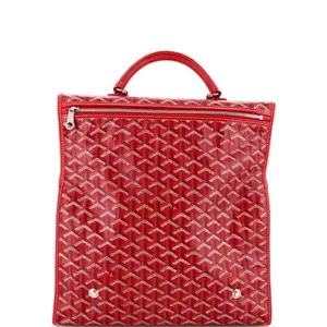 Goyard Saint Leger Briefcase Backpack Coated Canvas - Red