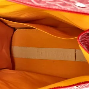 Goyard Saint Leger Briefcase Backpack Coated Canvas - Red
