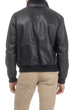Gorski Genuine Shearling Lamb Bomber Jacket