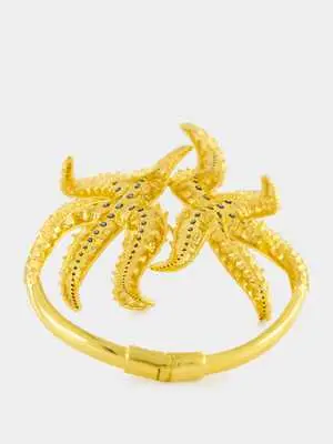 Begum Khan Gold-plated Sirena Bracelet In Turquoise