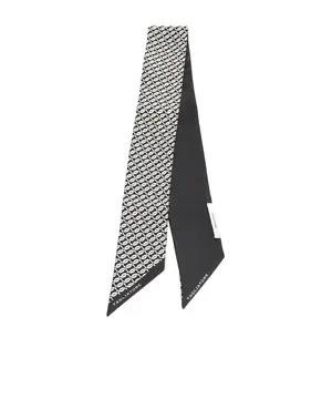 Tagliatore Logo Printed Scarf - Black