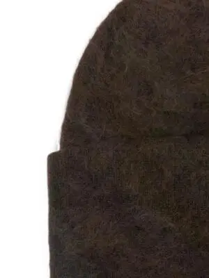Soft Goat Brushed-finish Wool Beanie Hat