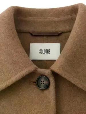 SOLOTRE Button-up Patch-pocket Coat
