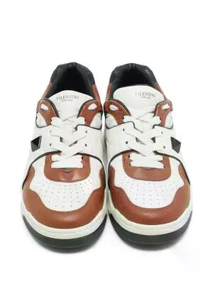 Valentino Garavani One Stud Leather Sneakers - White