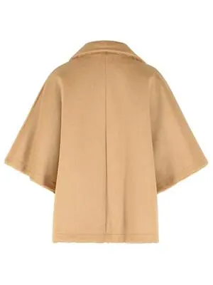 Max Mara Memo' Reversible Camel And Teddy Hood