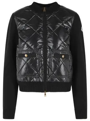 Moncler Tricot' Cotton Cardigan - Black