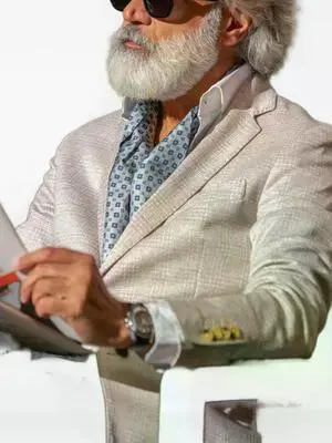 ELIZABETTA Ostuni Medallion-print Silk Cravat