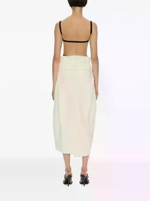 Christopher Esber Virelle Cocoon Midi Skirt - Neutrals