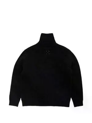 POP TRADING COMPANY Ribbed-knit Zip-up Sweater