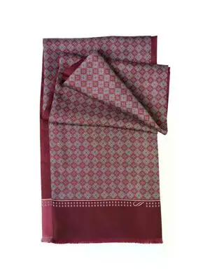 ELIZABETTA Palazzo Medallion-print Scarf - Red