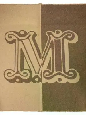 Max Mara Tenue Reversible Jacquard-logo Scarf