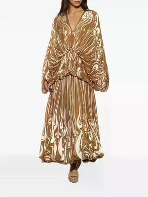 Zimmermann Momentum Patterned Silk Maxi Dress