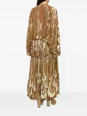 Zimmermann Momentum Patterned Silk Maxi Dress