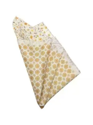 ELIZABETTA Italo Floral-print Pocket Square - Yellow
