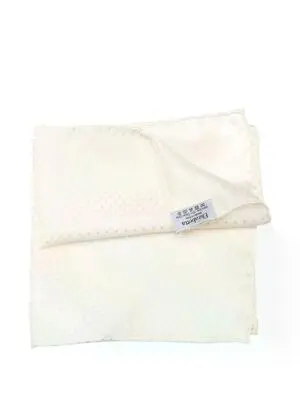 ELIZABETTA Corelli Silk Pocket Square - Neutrals