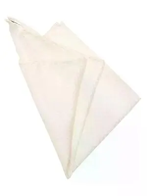 ELIZABETTA Corelli Silk Pocket Square - Neutrals