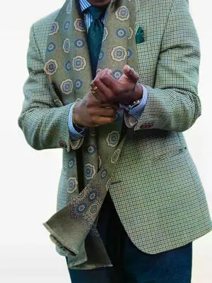 ELIZABETTA Medallion-print Tubular Scarf