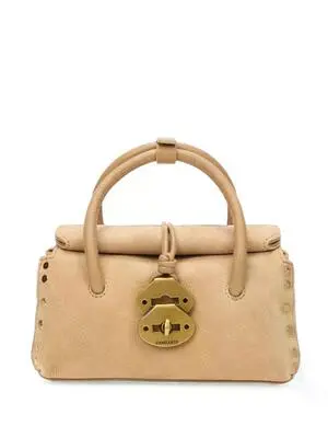 ZANELLATO Dotta Stud-embellished Tote Bag - Neutrals