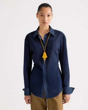 TWP The Night We Met Shirt In Superfine Cotton Shirting - Midnight