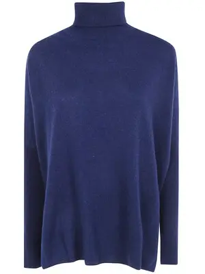 ABSOLUT CASHMERE Turtleneck Sweater "clara - Blue