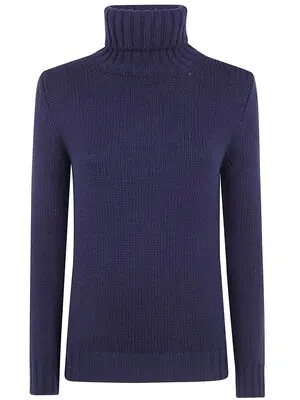 BASE Turtleneck Sweater "turtle Neck Sweater - Blue