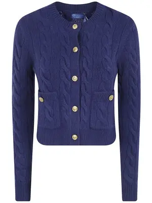 Polo Ralph Lauren Cardigan Sweater Hunter Navy - Blue