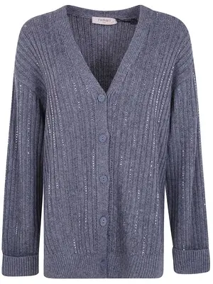 TWINSET Cardigan V Neck - Gray