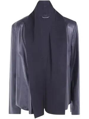 TOTEME Jacket Scarf Leather Jacket - Black