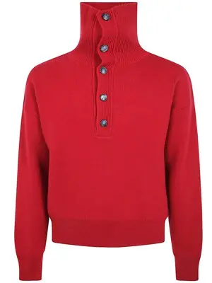 Ami Paris Button Detailed Sweaters For Men
