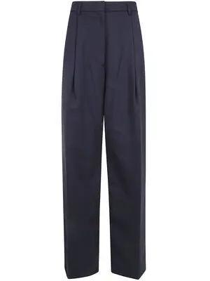 THELATEST Wide-leg Trousers "e-axel - Black