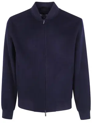 MC2 SAINT BARTH Wool Bomber Jacket "camden - Blue