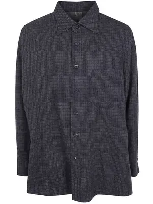 ZIGGY CHEN Cocoon-shaped Shirt - Gray