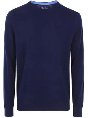 MC2 SAINT BARTH Cashmere Round Neck Sweater "regent - Blue