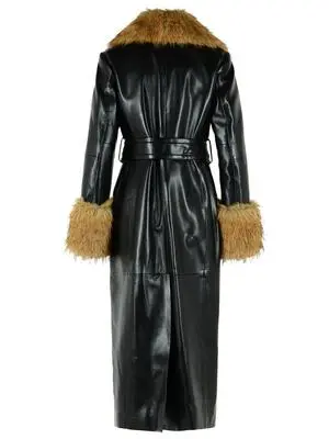 STAND STUDIO Estella' Faux Leather Trench Coat