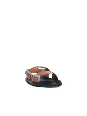 Marni Fussbett' Light Leather Sandals