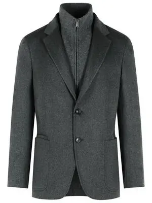 Zegna Oasi Beaver' Grey Cashmere Jacket - Gray