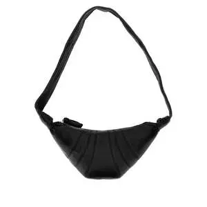 LEMAIRE Nappa Leather Small 'croissant' Bag - Black