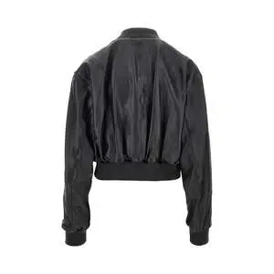 ARMA Hannan' Leather Bomber Jacket - Black