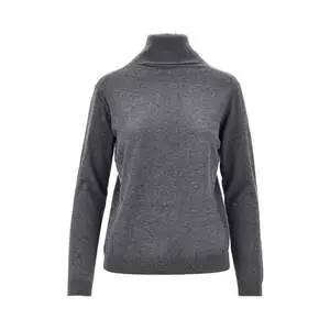 Max Mara Silk And Wool-blend Knitted Turtleneck - Grey