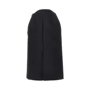 JIL SANDER Sablé Wool Midi Skirt - Black