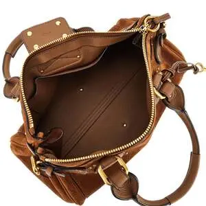 Chloé Suede Leather 'paddington' Bag - Brown