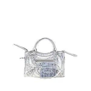 Balenciaga Arena Leather 'le City' Mini Bag - Silver