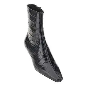 TOTEME Croco-embossed Leather Ankle Boots