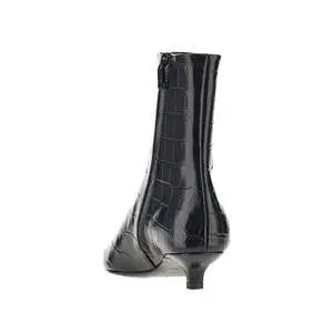 TOTEME Croco-embossed Leather Ankle Boots