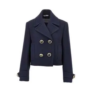 Balenciaga Textured Wool Cropped Jacket