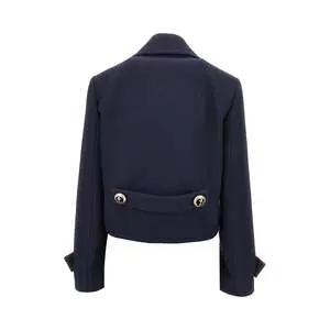 Balenciaga Textured Wool Cropped Jacket