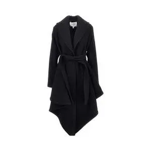 Alaïa Wool Robe Coat With Belt