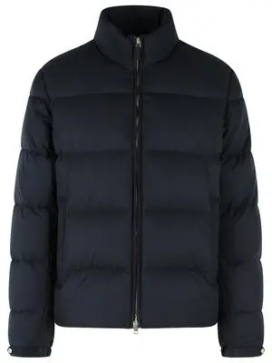 Zegna Navy Polyester Jacket - Blue