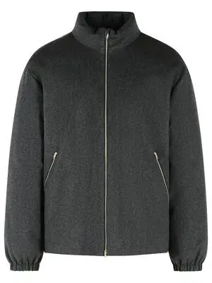 JIL SANDER Grey Wool Jacket - Gray