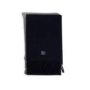 Miu Miu Cashmere Scarf - Navy